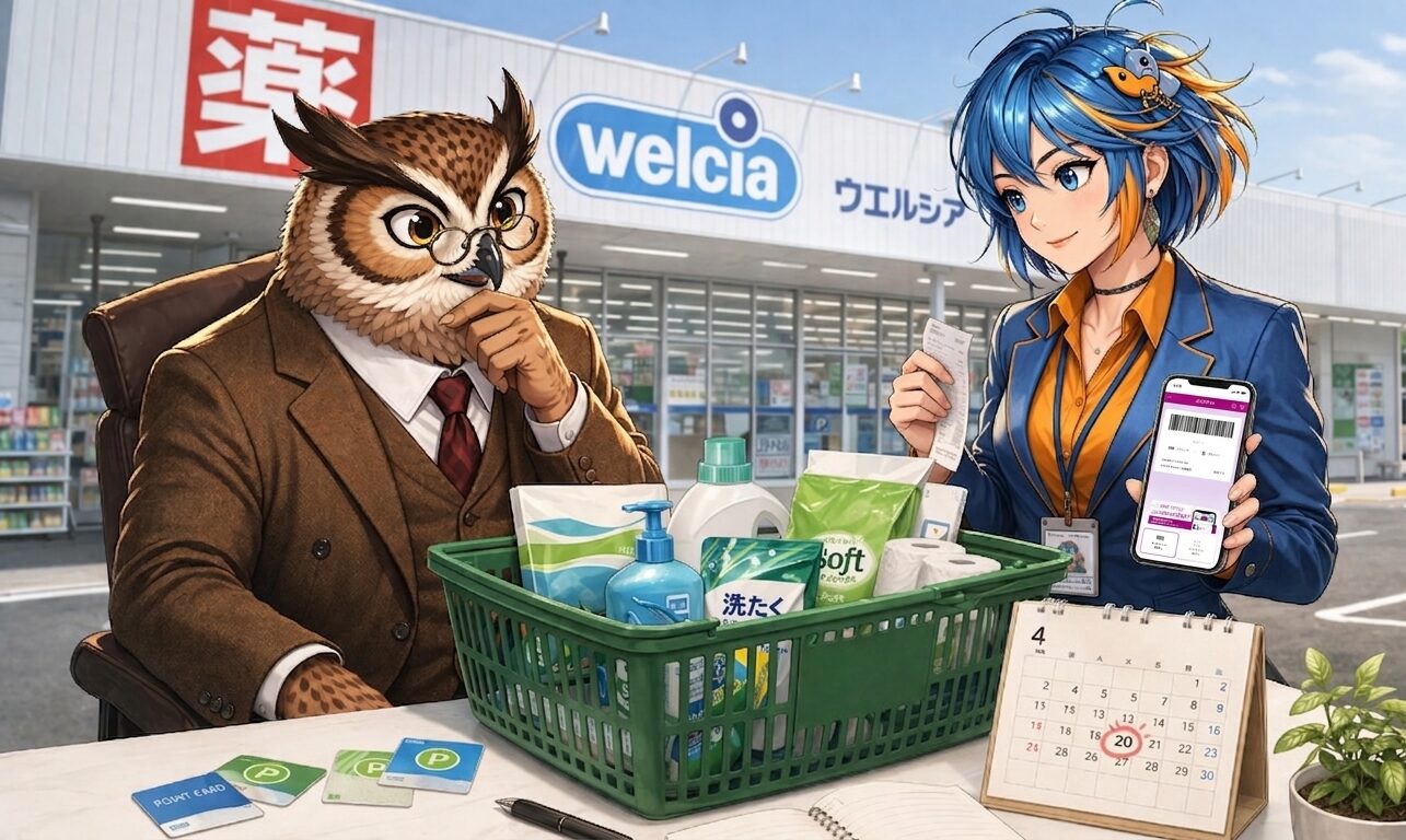 ウエルシアのウエル活2026年版——WAON POINTを1.5倍で使う最適戦略 | kanatoの資産構築研究所 | kanatoの資産構築研究所