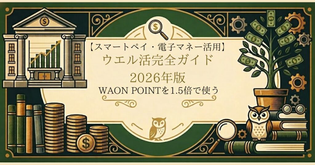 ウエルシアのウエル活2026年版——WAON POINTを1.5倍で使う最適戦略 | kanatoの資産構築研究所 | kanatoの資産構築研究所